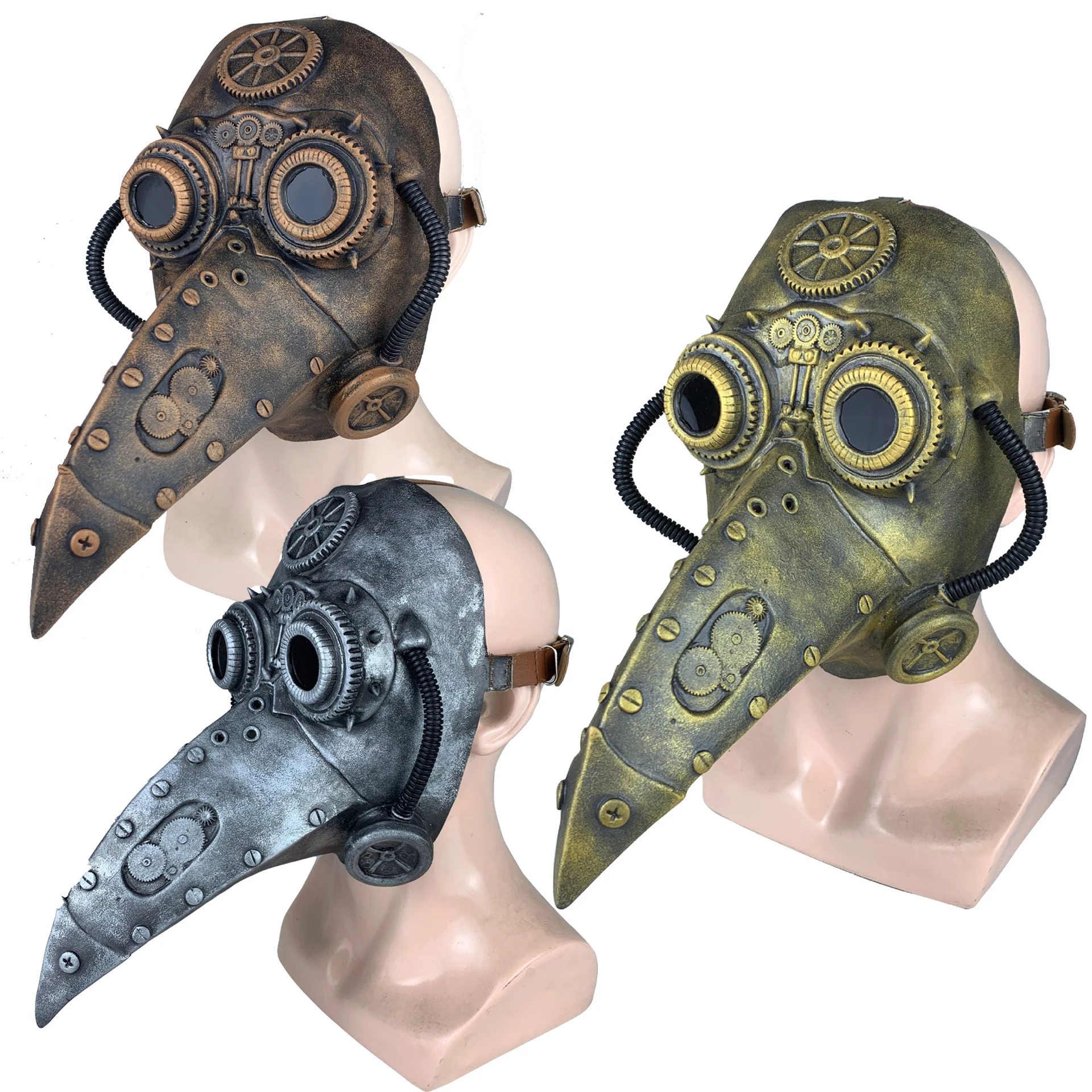 Komik-orta-a-Steampunk-veba-doktor-ku-maskesi-Cosplay-uzun-burun-cad ...