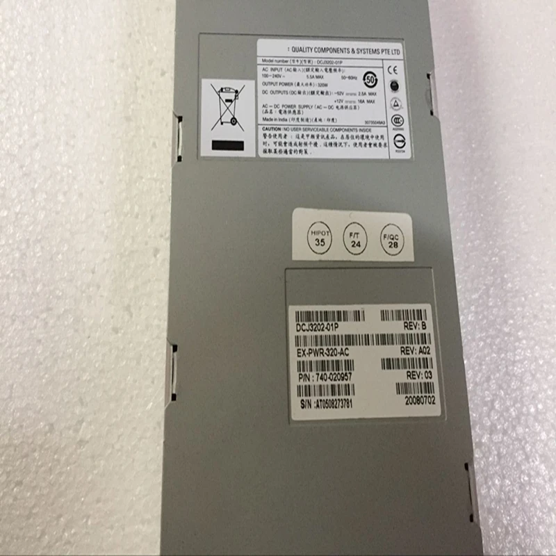 Original PSU For Juniper EX3200 EX4200 320W Switching Power Supply EX ...