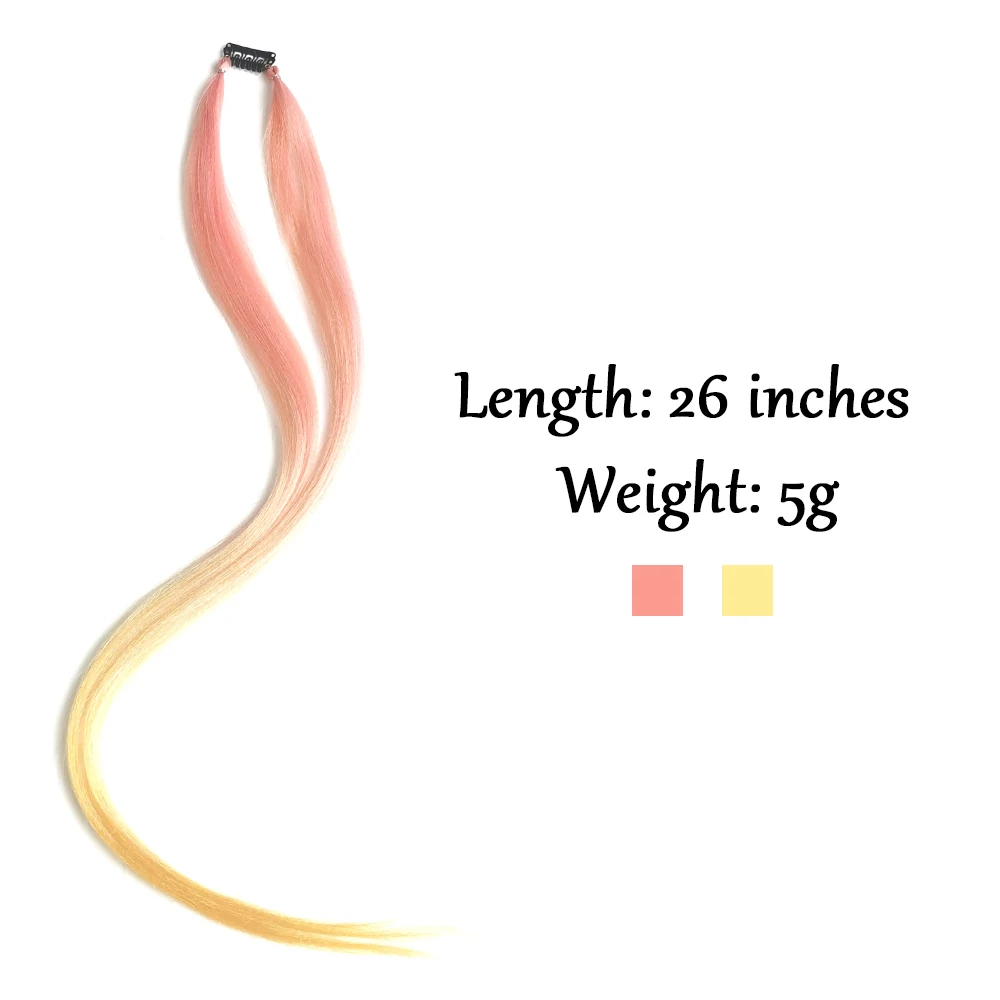 Synthetic clip on 2 strand hair extension (Brand - Mydiva) - Hair.lk