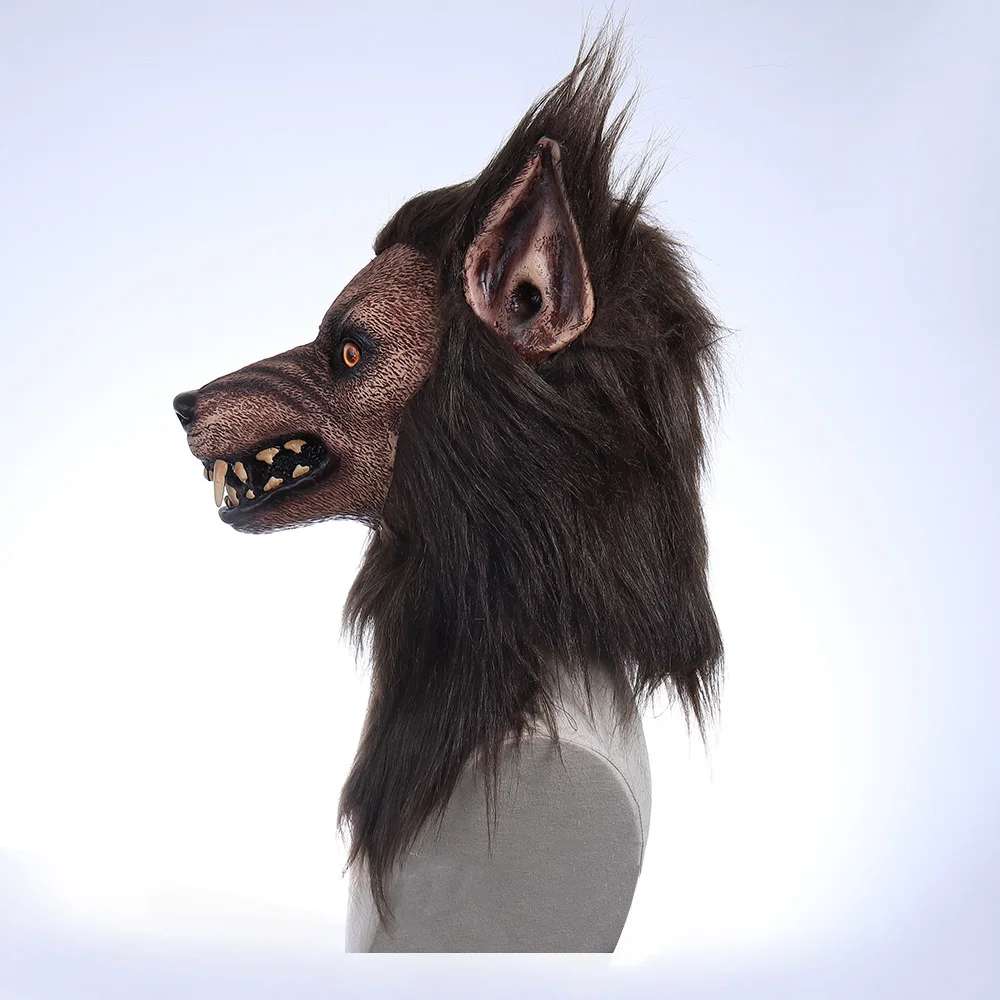 Halloween Anime Werewolf Animal Realistic Masques Headgear Cosplay Mask ...
