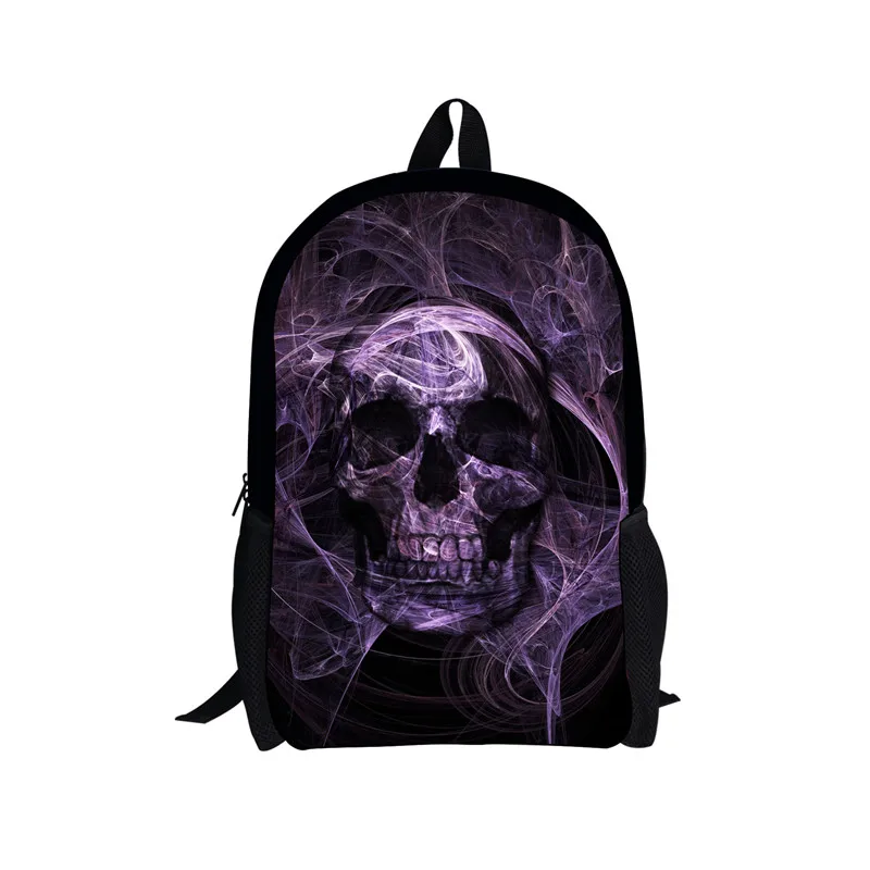 Cool Skull Custom Pattern Backpack Men Women rucksack Azrael Skull ...