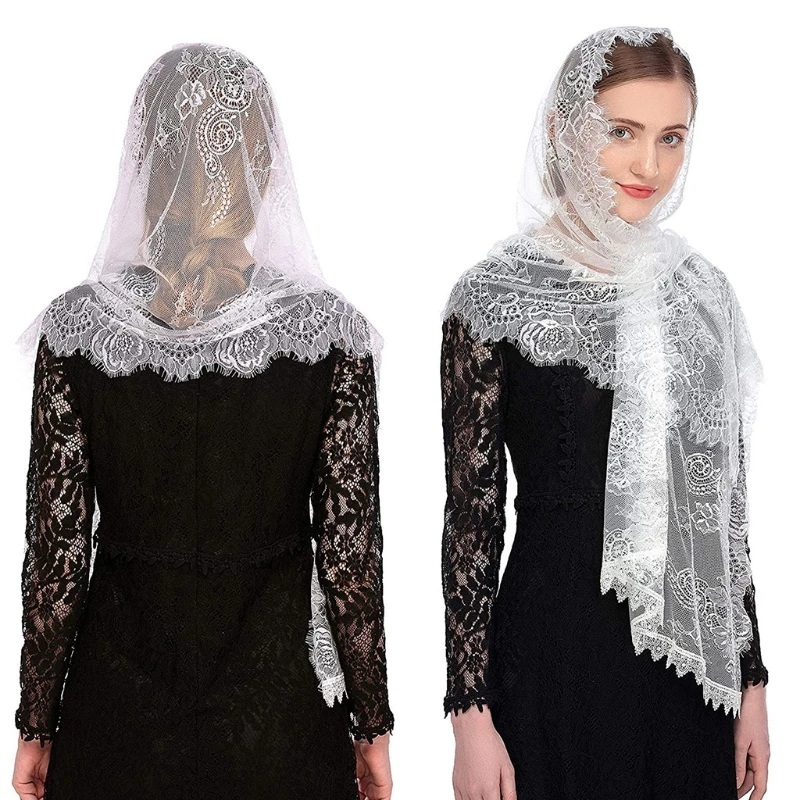 Chapel-Veil-Mantilla-Veils-Latin-Mass-Flower-Embroidered-Head-Covering ...