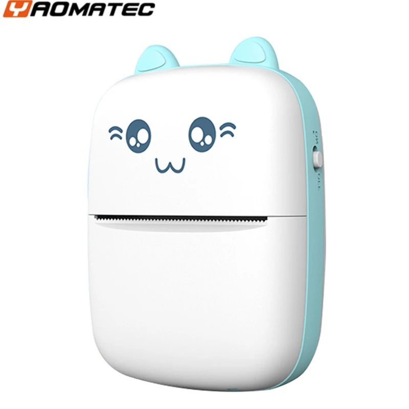 Portable Mini Thermal Printer Wirelessly BT 203dpi Photo Label Memo ...