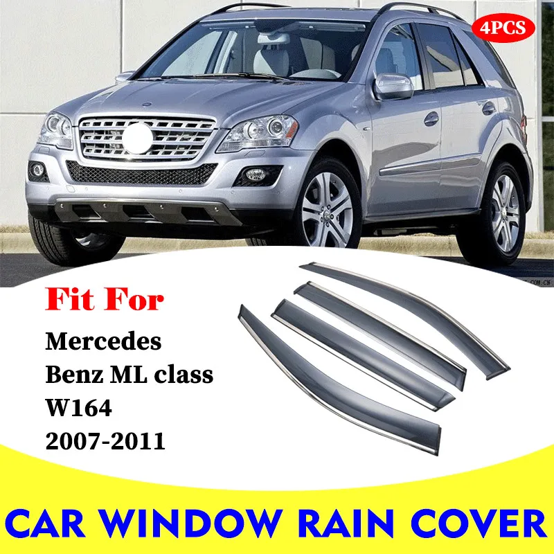For-Mercedes-Benz-ML-class-W164-ML350-2007-2011-Window-Visor-Car-Rain ...
