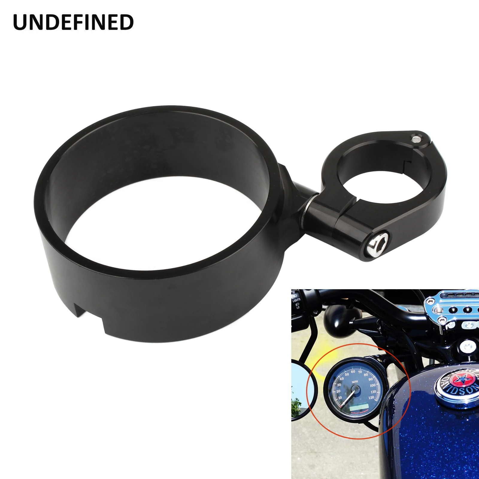 Motorcycle Speedometer Bracket Side Mount Speedo Ring 39mm Relocator ...