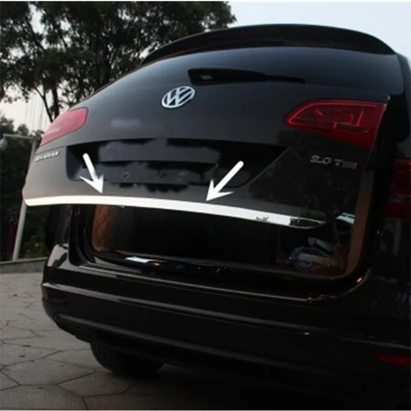 For VW Volkswagen Sharan Stainless Steel Rear Trunk Lid Cover Tailgate ...