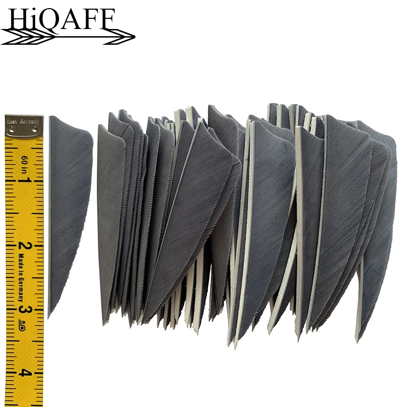 100-PCS-Hi-Q-3-Inch-Natural-Turkey-Feathers-Shield-Cut-Archery-Fletches ...