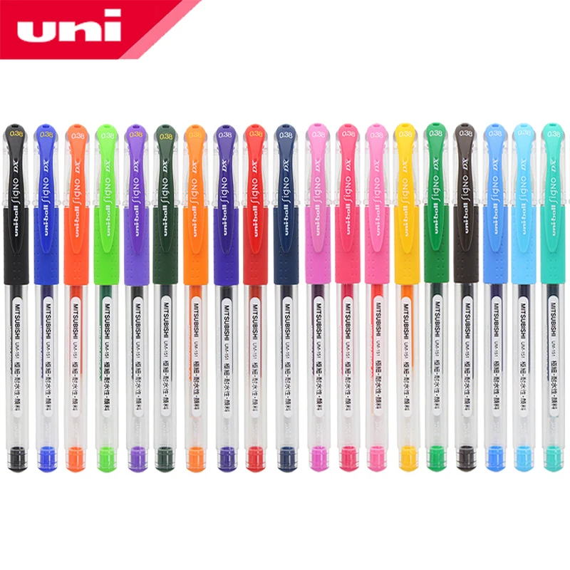 12 Pcs/Lot Mitsubishi Uni Um-151 Ball Signo Gel Ink Pen 0.38 mm Pens 20 ...