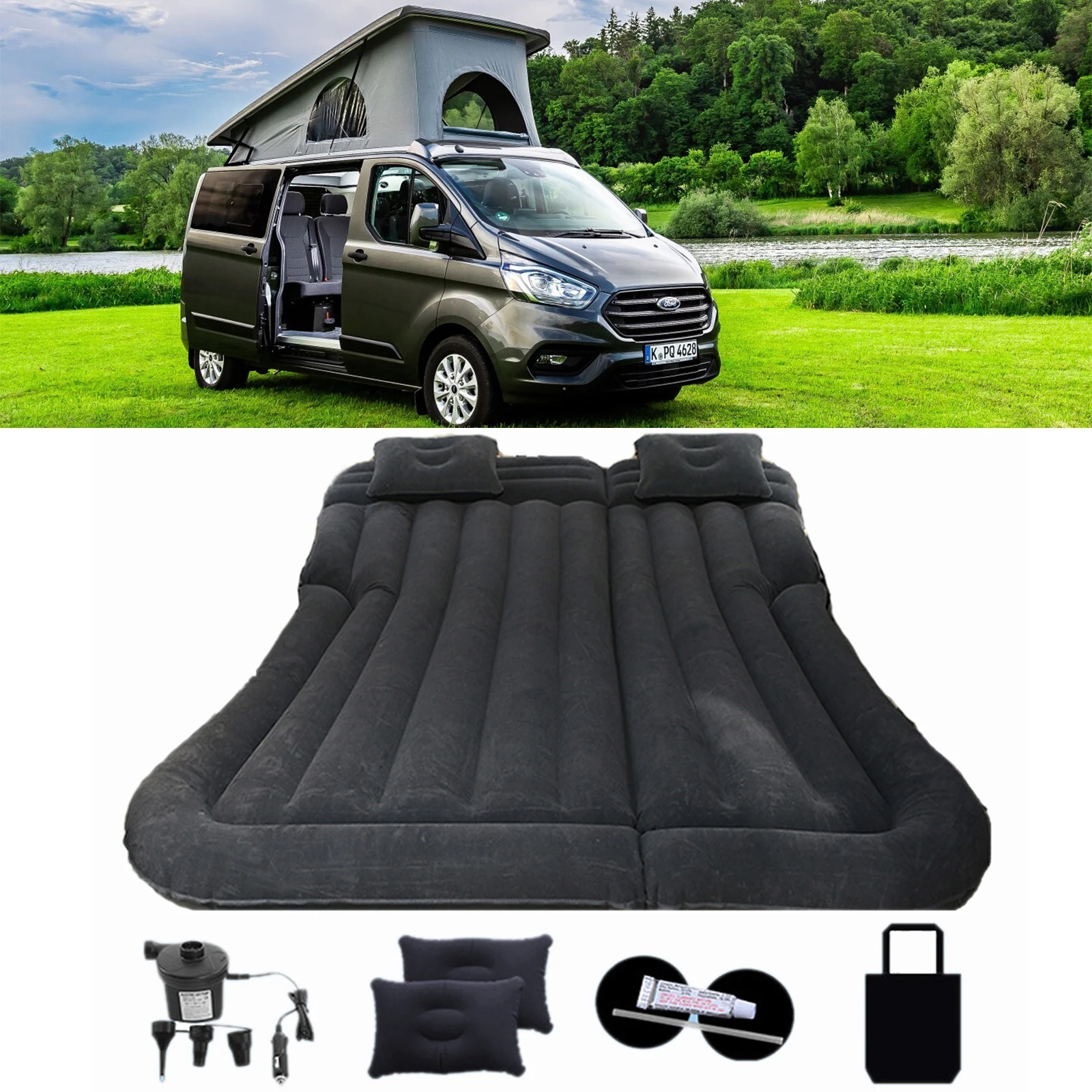 Inflatable Car Mattress Suv Inflatable Multifunctional Bed Auto Travel ...