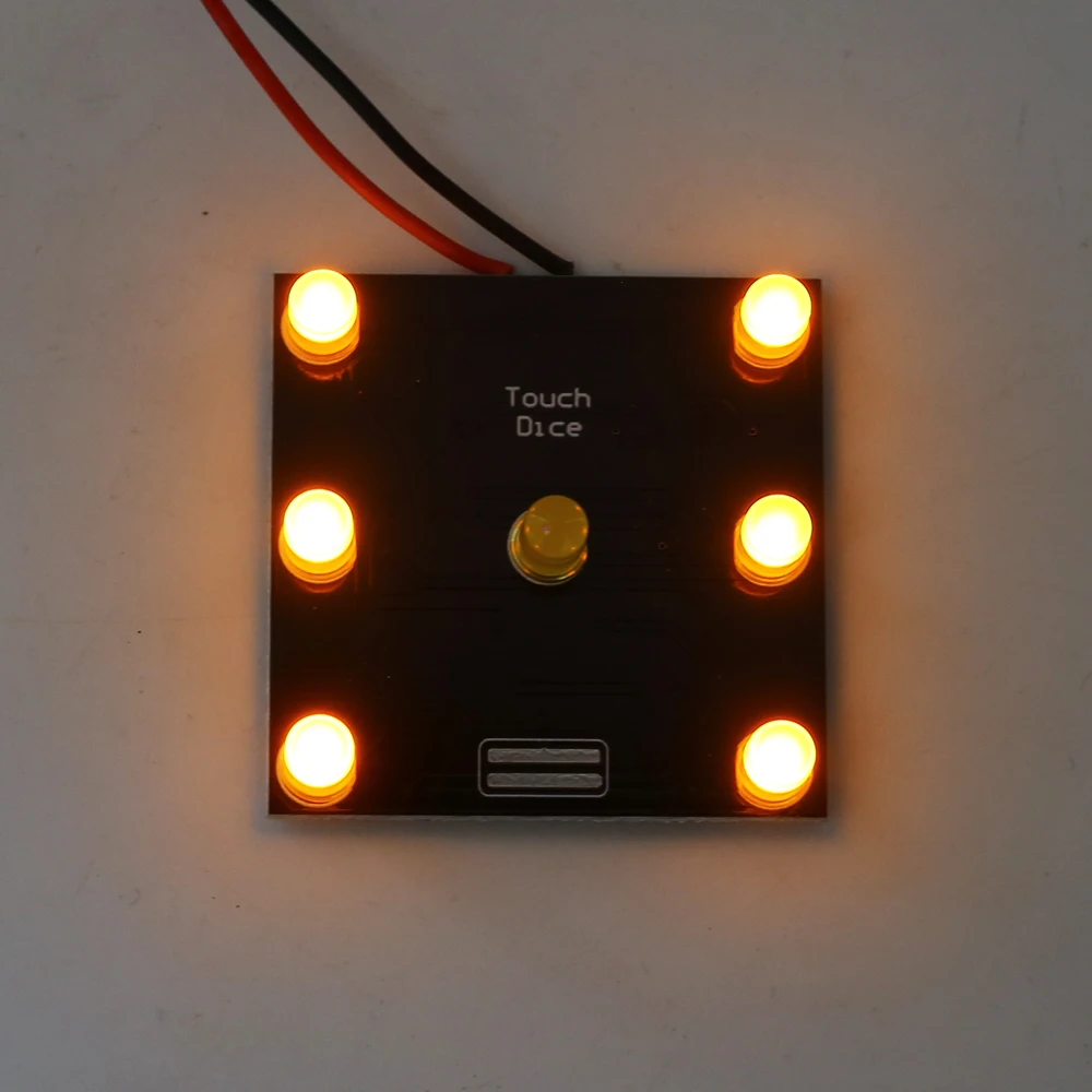 LED Dice DIY Kit Electronic Dice Touch Control LED Flashing Light ...