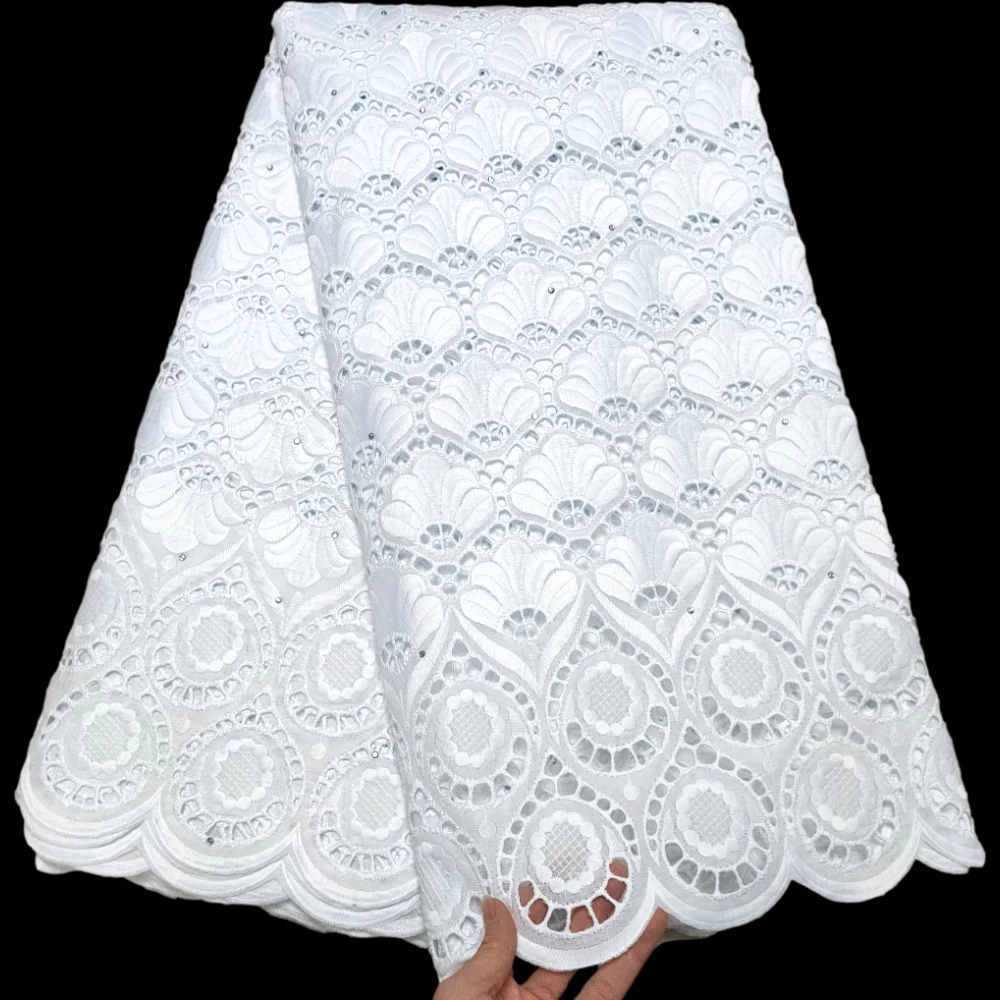 Beautiful White Lace Swiss Voile Lace In Switzerland African Lace ...