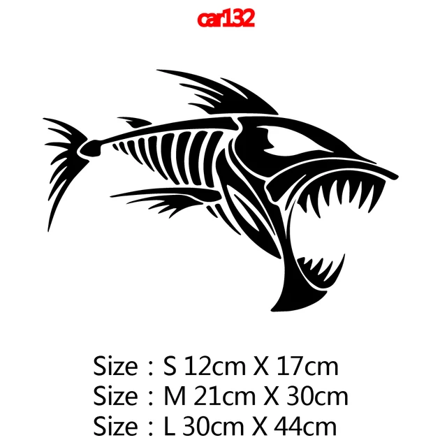 Car-styling Funny Go Fishing and Carp Hunter Car Decal Stickers 3D Car ...