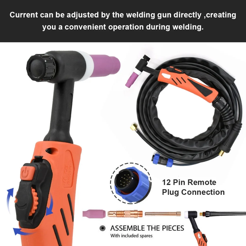 HITBOX TIG Welder AC/DC PFC Wide Voltage 65-265V 200A Pulse TIG Stick 4 ...