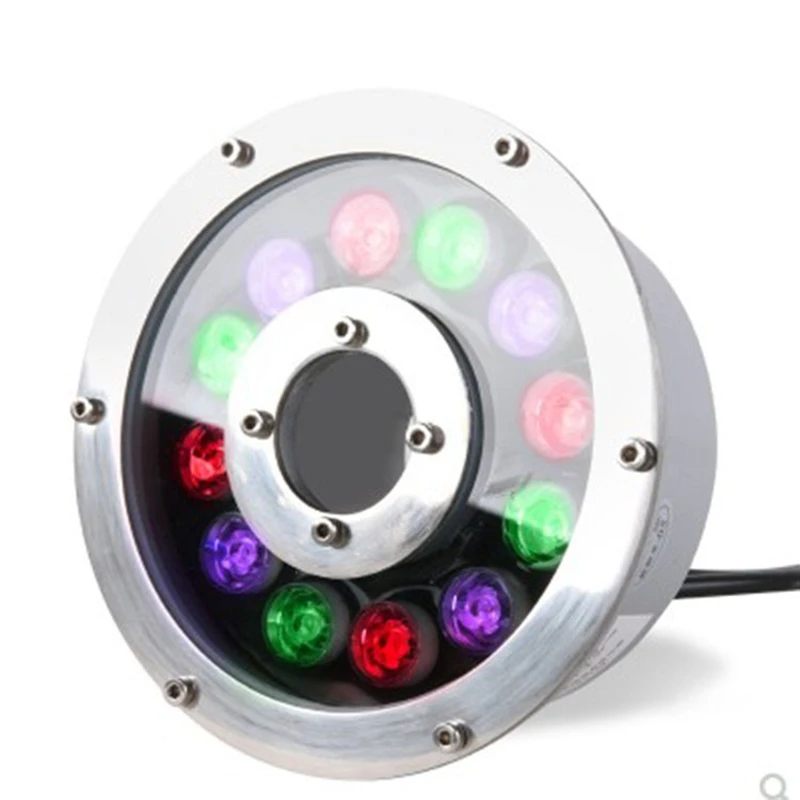 Colorful-RGB-LED-Fountain-Light-Ring-Lights-Stainless-Steel-Underwater ...
