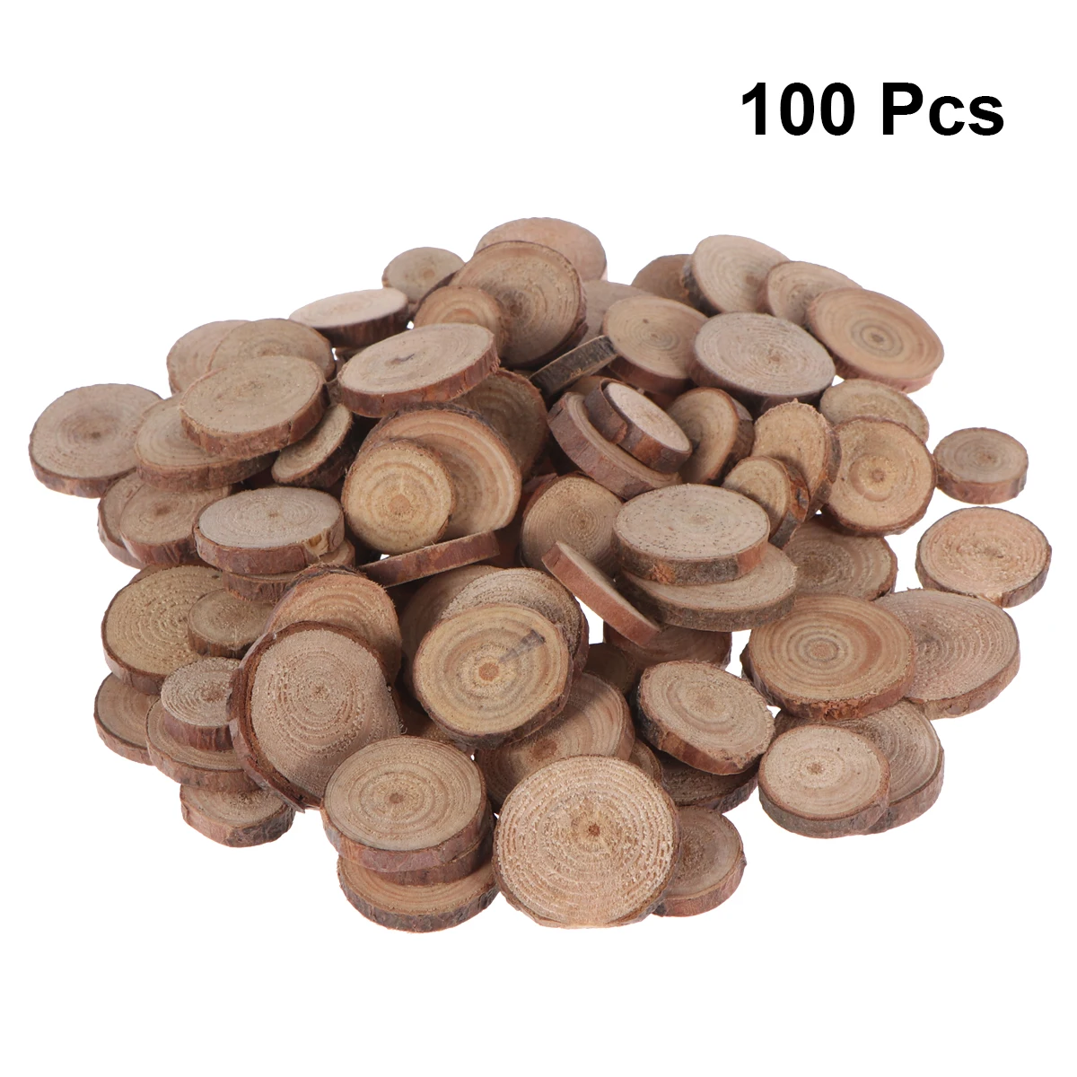 100pcs-1-5-3CM-Wood-Log-Slices-Discs-For-DIY-Crafts-Wedding ...
