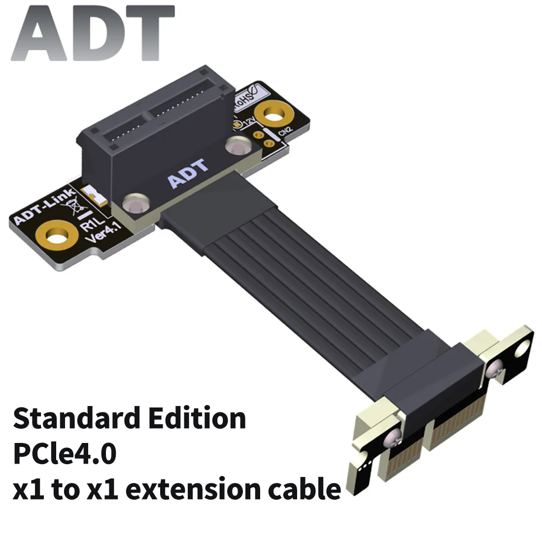 Pci E X1 라이저 케이블 듀얼 90도 Pcie 4 0x1 X1 확장 케이블 Pci Express 1x 라이저 카드 리본