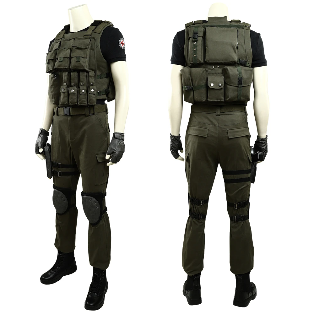Carlos Oliveira Outfit Game Re 3 Remake Cosplay Costume Carnival ...