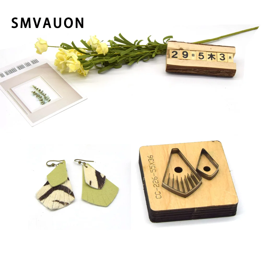 Irregular Leather Cutting Die Die-cut earrings Leather Die Cutting Die ...