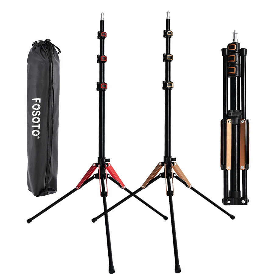 Fosoto FT 195 Led Light Tripod Stand with 1/4 Screw carry Bag For Photo ...