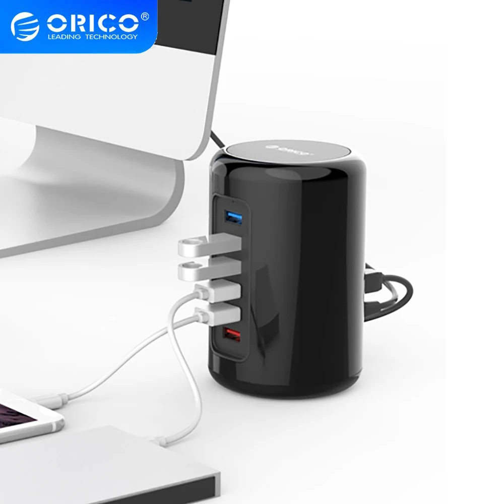 Orico Usb 3.0 Hub With Power Adapter Fast Charger Hub Desk Splitter ...