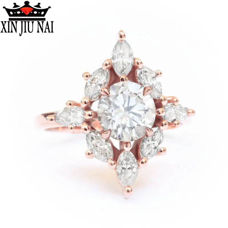 Limestone/White Stone Eternal Love Engagement Ring with High Quality ...