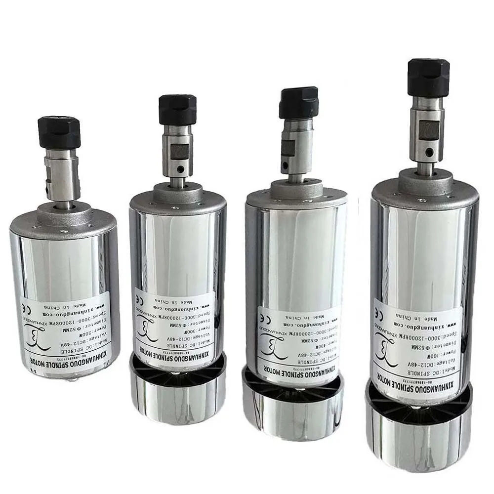 48V 200w/300w/400w/500w Spindle Engraving Machine Spindle Motor Air ...