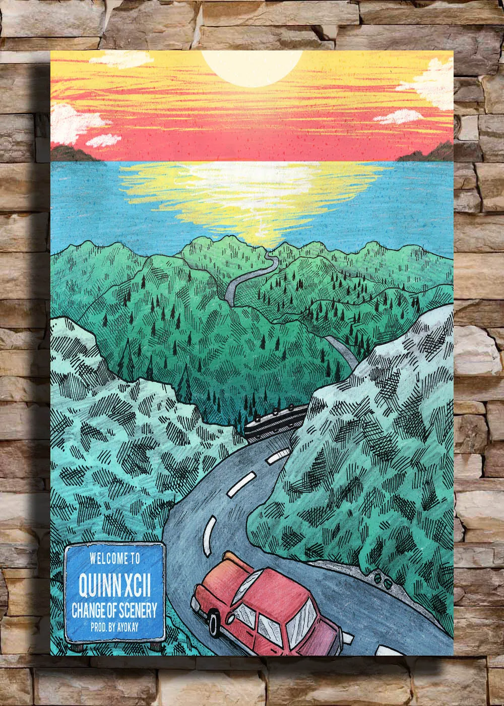 Art & Collectibles Prints Quinn XCII Print Change of Scenery II,Album ...