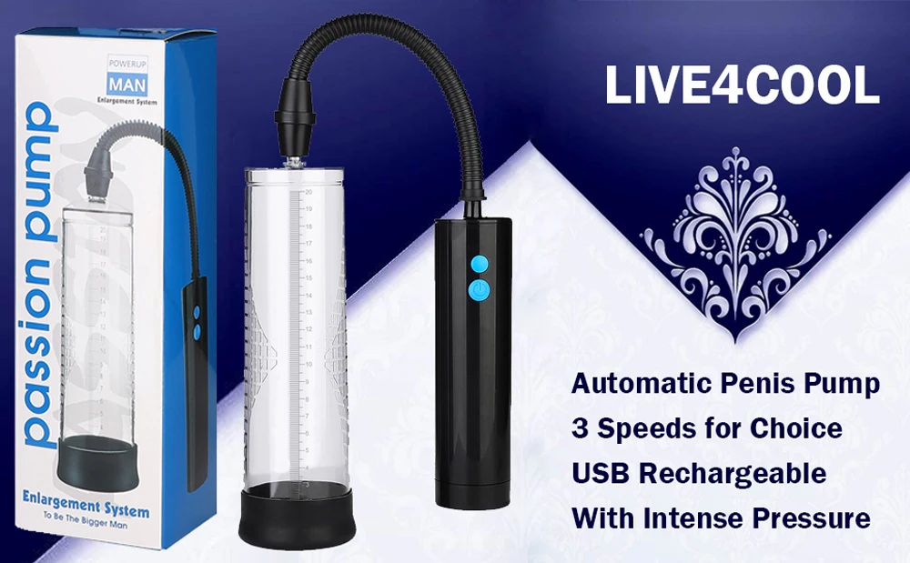 Pump only -Pompe à pénis automatique avec 3 intensités d'aspiration, pompe à vide électronique ...