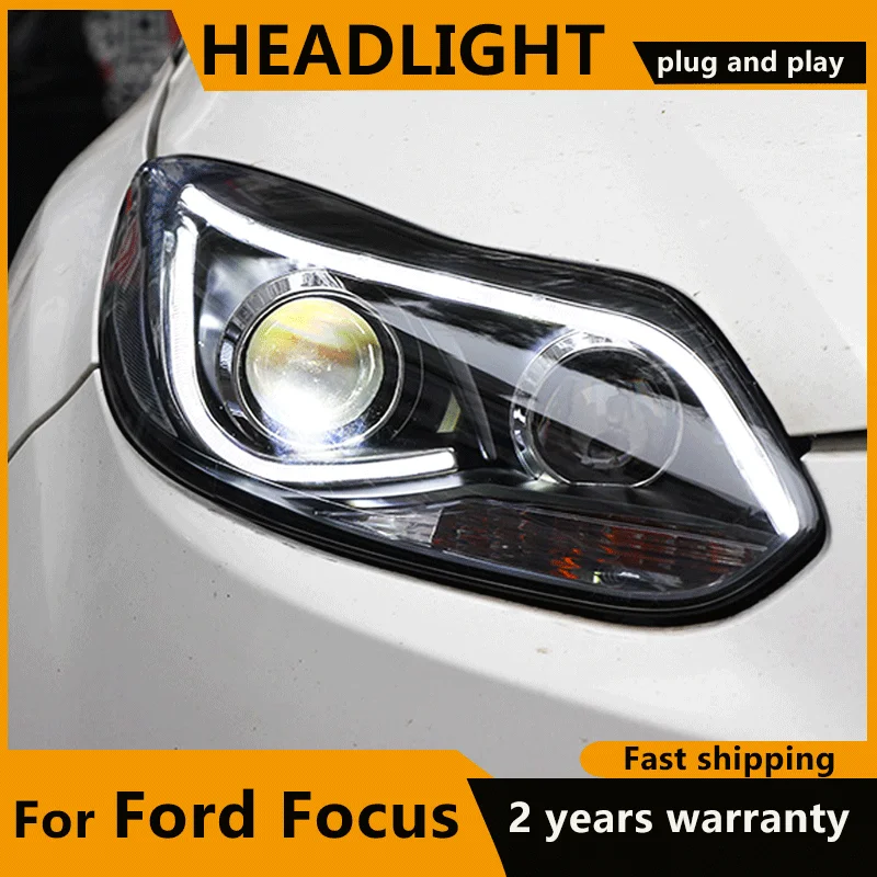 Car Styling for Ford Focus Headlights 2012 2013 2014 Focus 3 LED ...