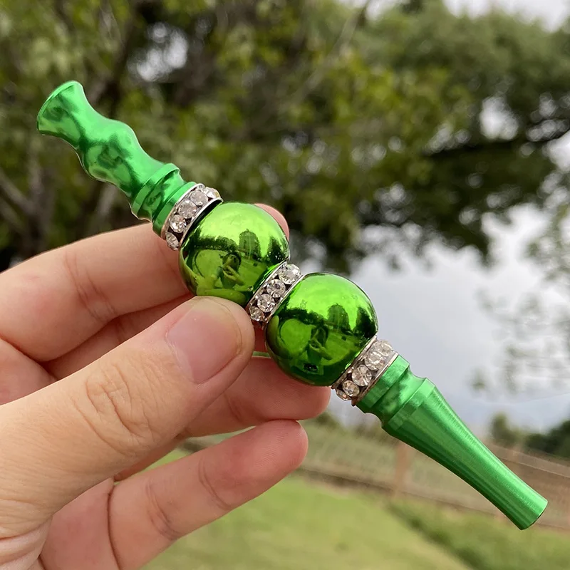 Chicha,Embouts en alliage avec 2 perles acryliques incrustées ...