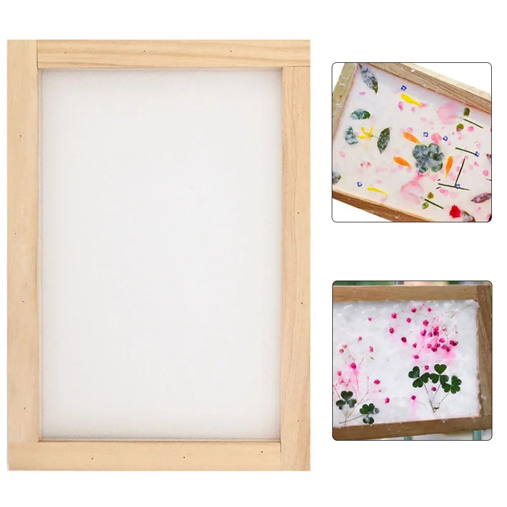 Paper-Making-Frame-Screen-DIY-Wood-Paper-Making-Papermaking-Mould ...