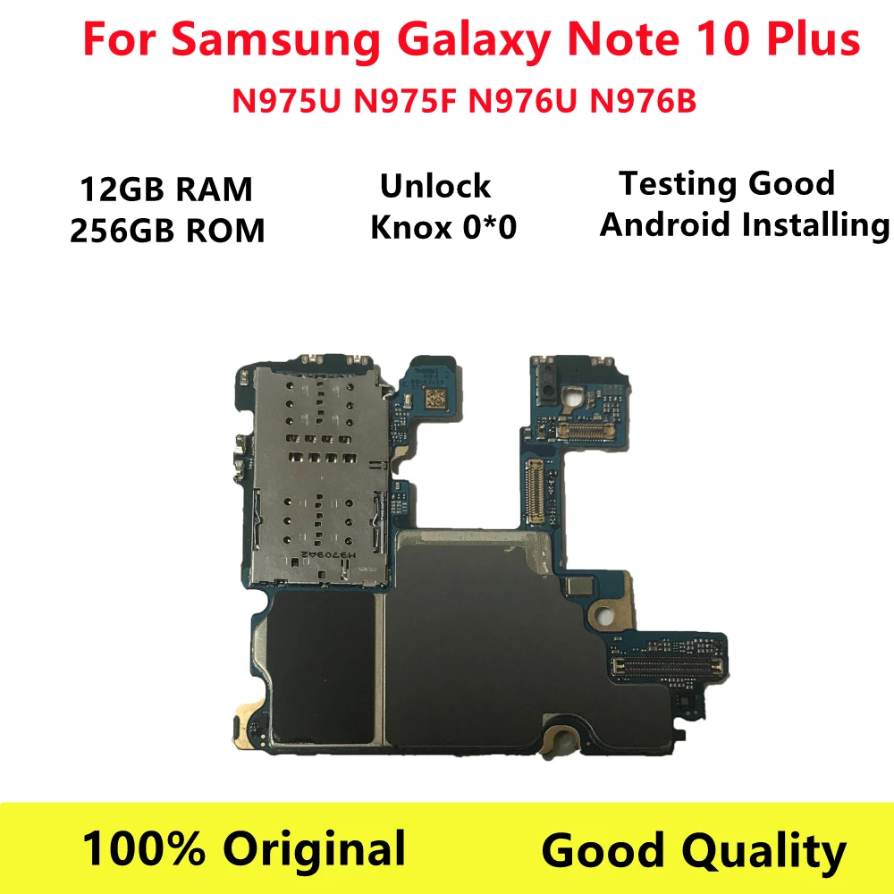Original Unlocked Motherboard For Samsung Galaxy Note 10 Plus N975F ...