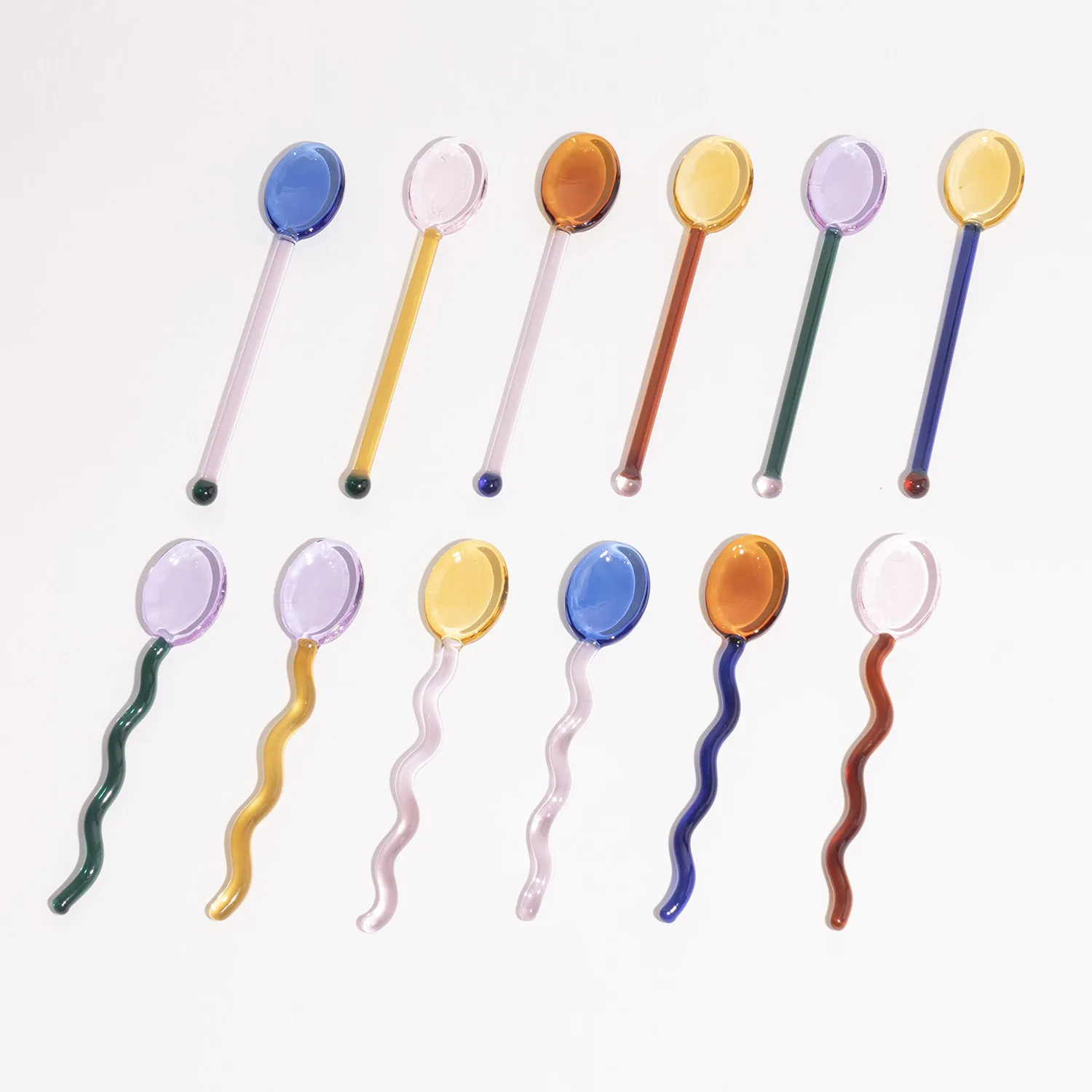 Candy Tiny Spoon Glass Spoon Eco Friendly Reusable Glass Spoon Cute ...