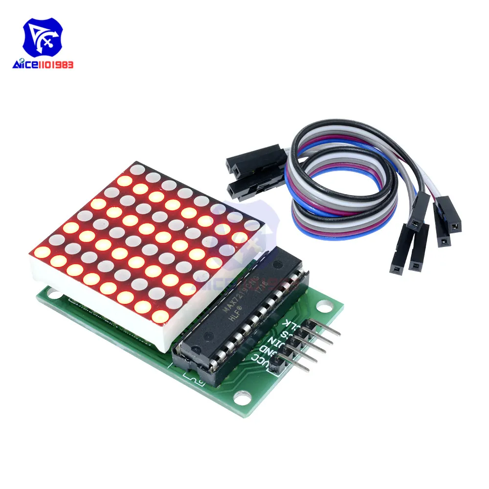 Diymore-Montieren-DIY-Kit-MAX7219-8x8-Matrix-Rote-LED-Dot-Matrix ...