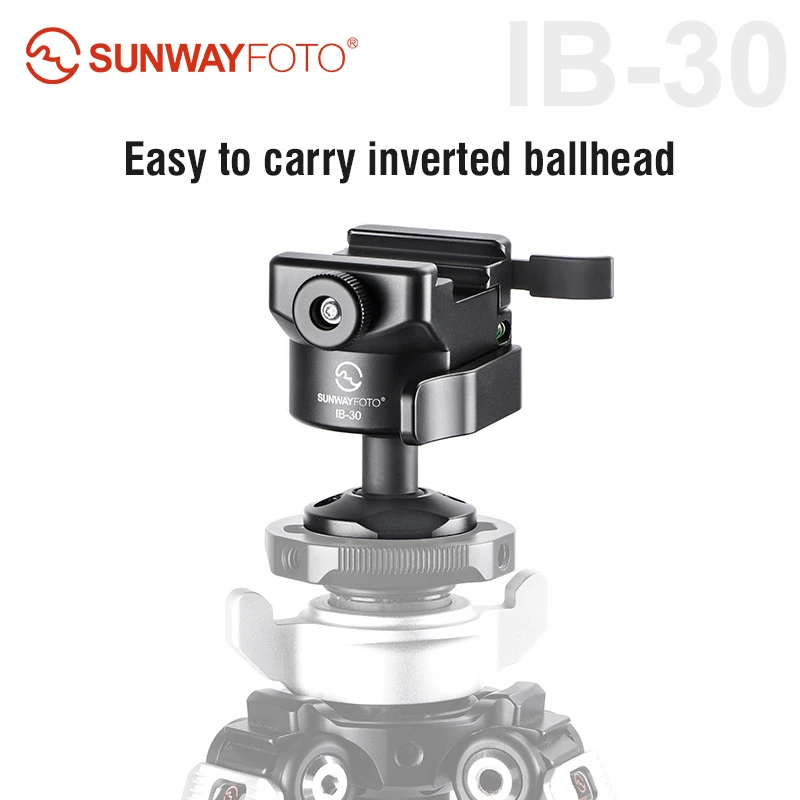 Sunwayfoto Ib-30 Inverted Ball Head For Tripod And Monopod With Qr ...