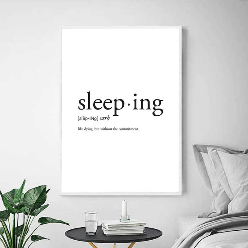 bedroom decor sleeping print bedroom prints quote print bedroom wall ...