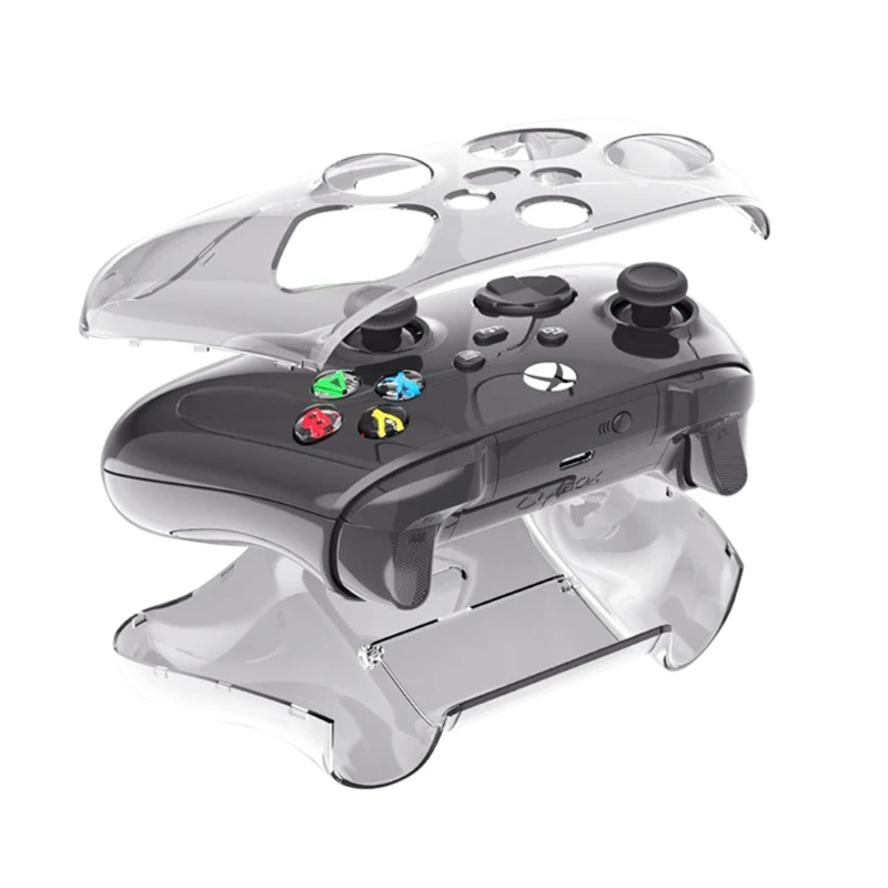 Clear-Crystal-Case-Hard-Protective-Cover-Controller-Shell-for-X-box ...