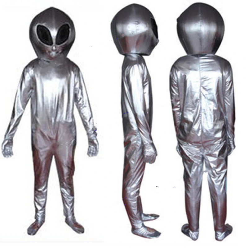 future space Halloween Silver Alien Coplay Costume Nightclub Party ...