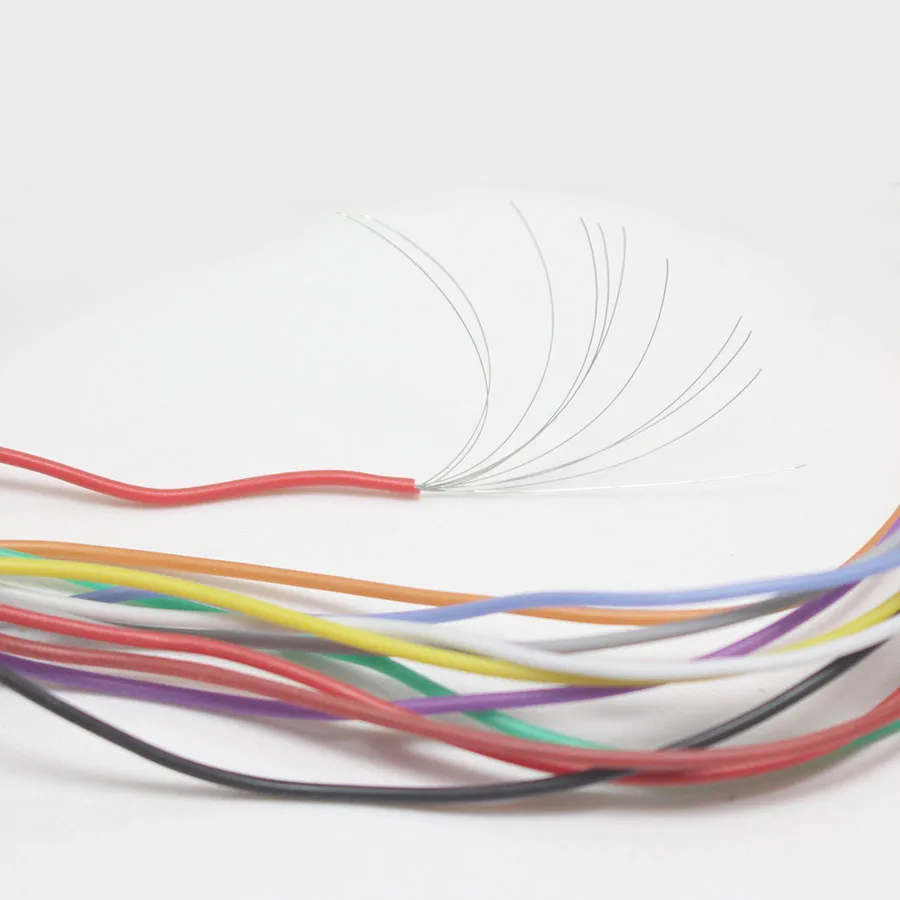 50metre 32AWG OD0.6mm Soft Silicone Cable Ultra Flexiable Test Line ...