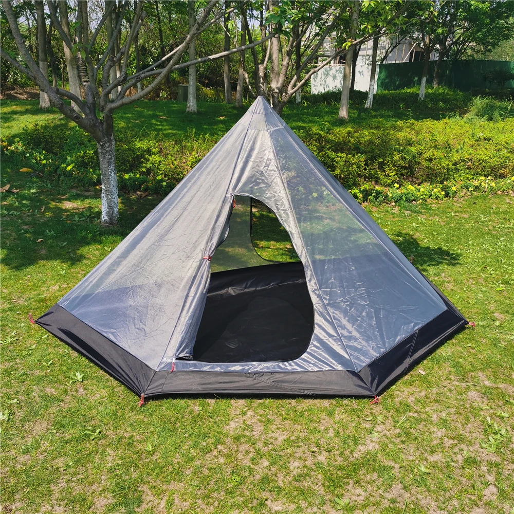 Ultralight Pyramid Tent‘s Inner Tent Outdoor Rodless Summer Mesh Tent ...