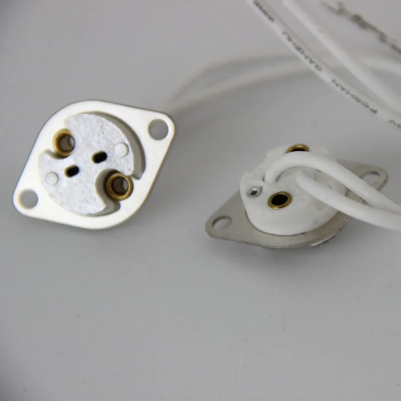 12pcs High Quality MR16 MR11 GU5.3 Ceramic Lamp Holder Socket Connector ...