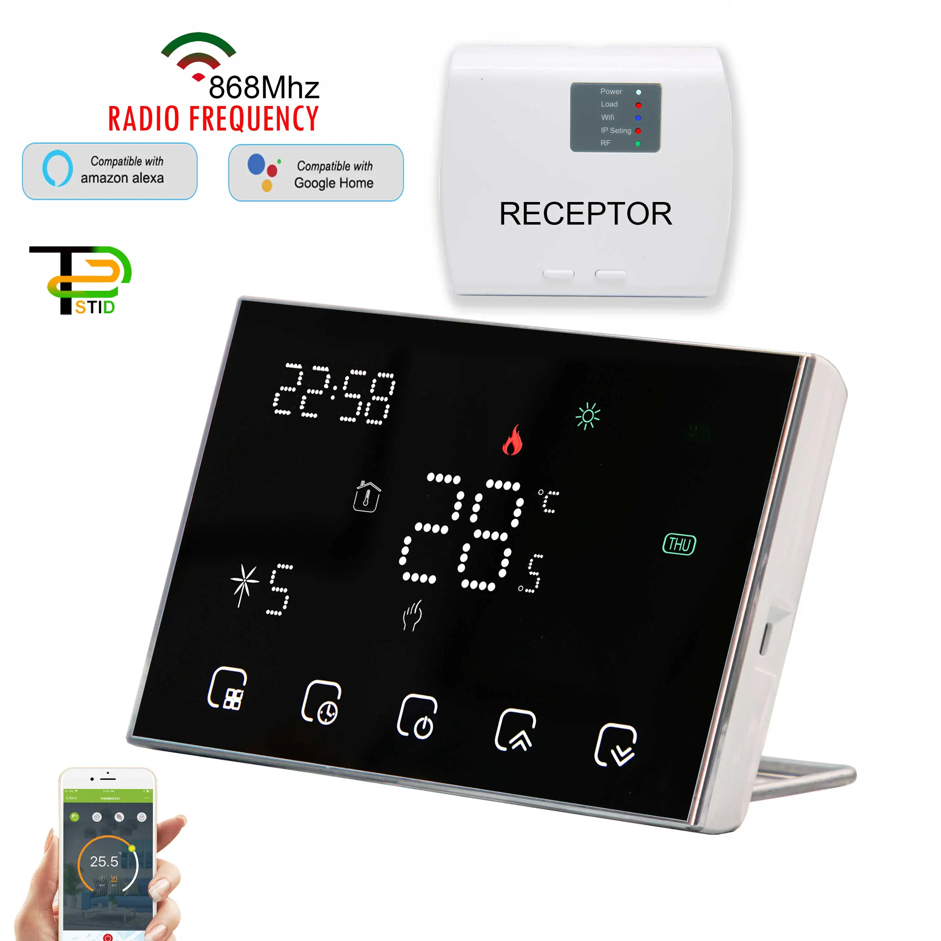868-Mhz-RF-Remote-Control-Theating-Thermostat-Wireless-WIFI-for-Switch ...