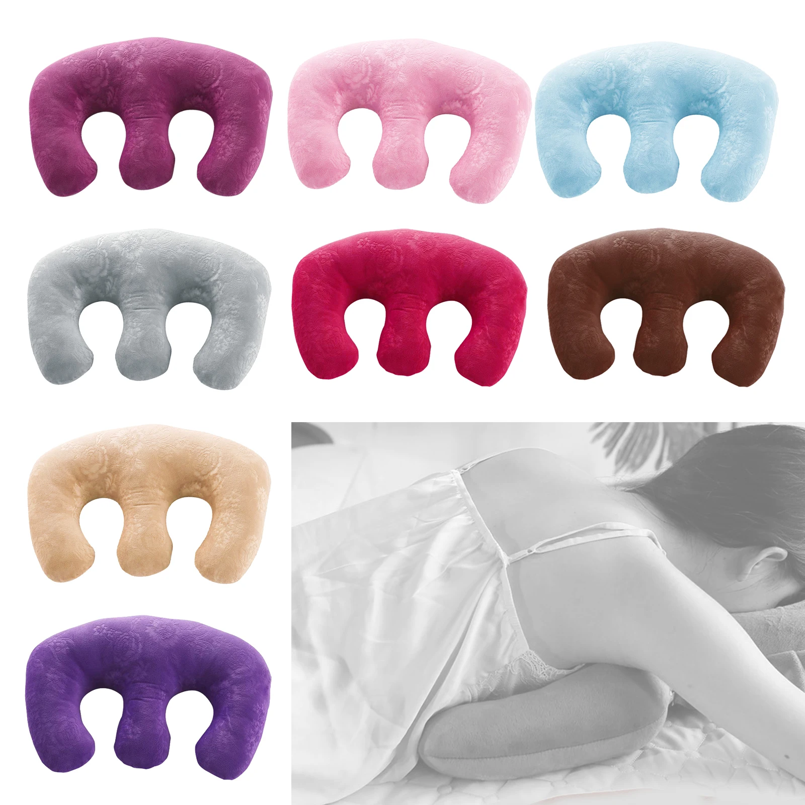 Soft Detachable Chest Pillow Pads for SPA Beauty Salon Body Relaxing ...