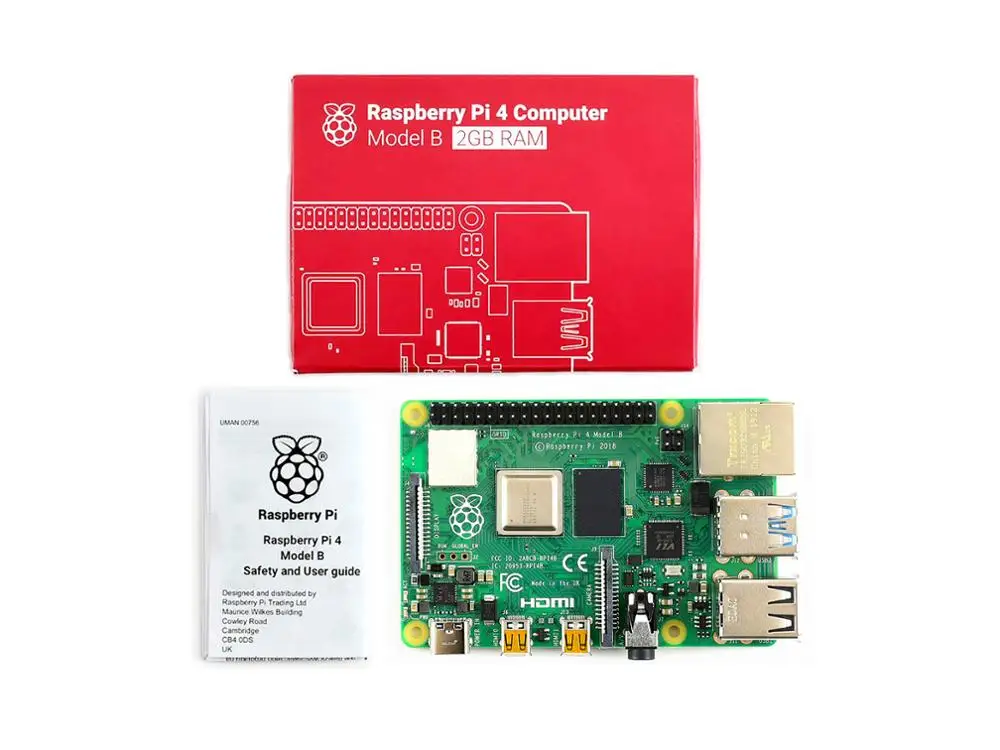 Original-Raspberry-Pi-4-Model-B-2GB-RAM-64-bit-1-5GHz-quad-core-Gigabit ...