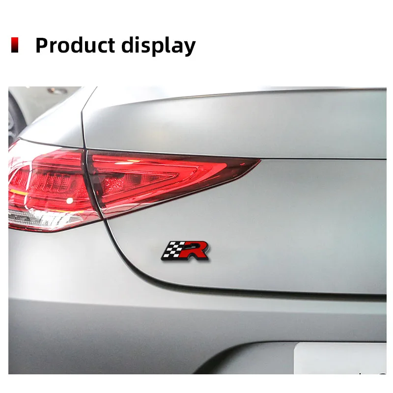3d Car R Logo Cupra Rear Trunk Emblem Stickers Front Hood Grill Badge ...