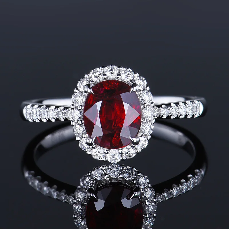 925 Sterling Silver Stone Rings | 925 Sterling Silver Ruby Ring ...
