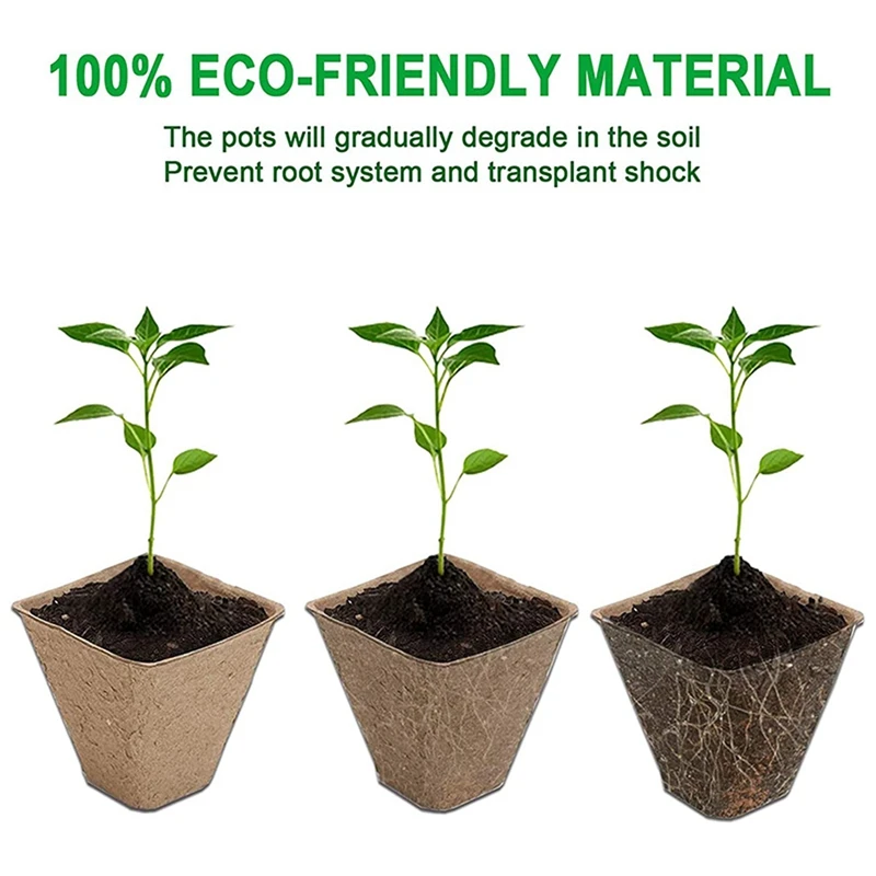 80Pcs Peat Pellets Sowing Plugs Block Seed Tray 30Mm With 24Pcs (288 ...