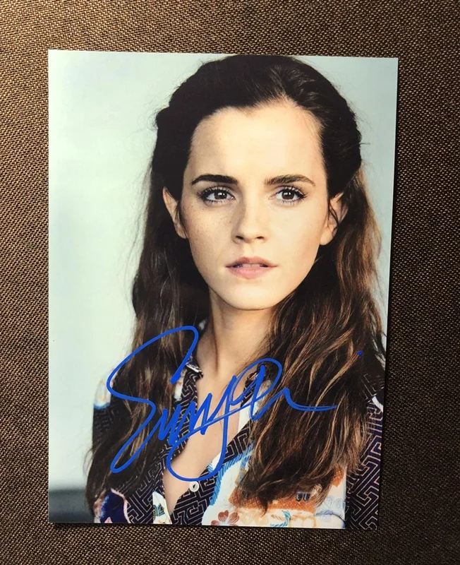 hand signed Emma Watson autographed photo authentic 5*7 free shipping ...