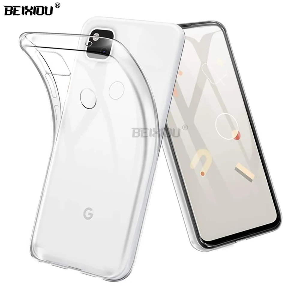 Case For Google Pixel 4a TPU Silicon Durable Clear Transparent Soft ...