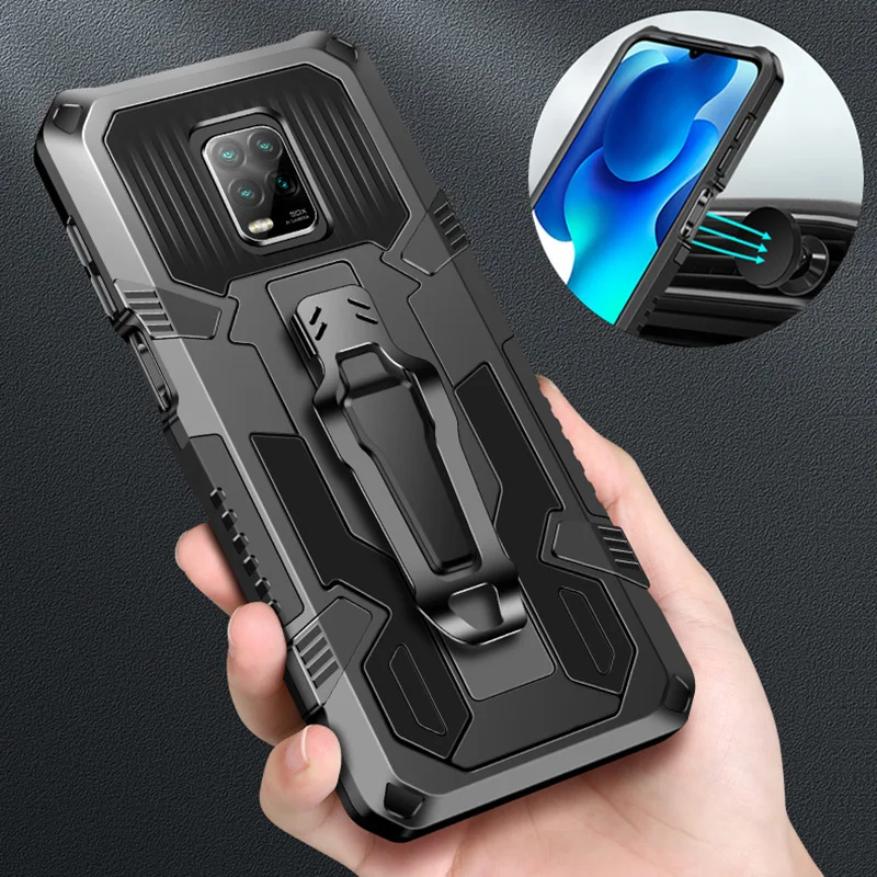 Armor-Shockproof-Hybrid-Military-Bracket-Case-For-Xiaomi-Redmi-Note-9 ...